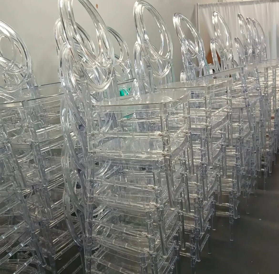 Clear infinity Chanel Chairs – THE PLAY MIAMI