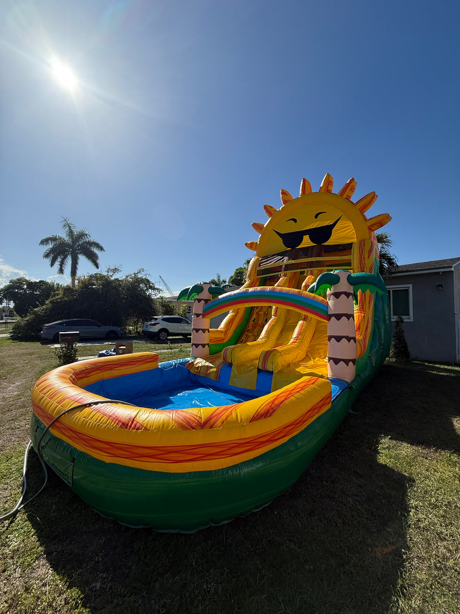Sunny Splash Dual Water Slide – THE PLAY MIAMI
